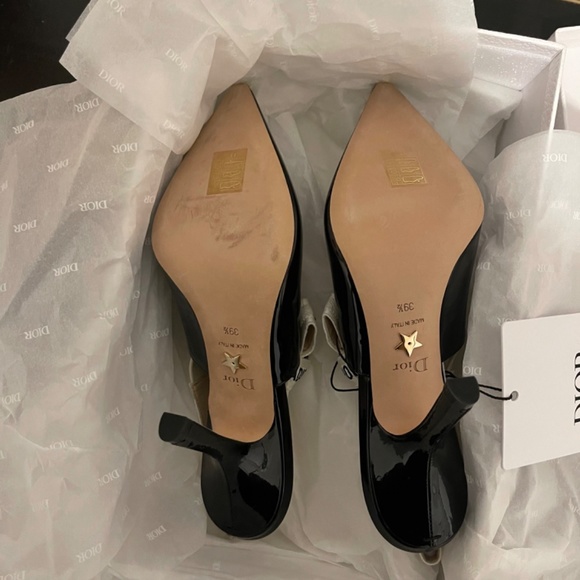 Dior | Shoes | Dior Sling Back Black | Poshmark